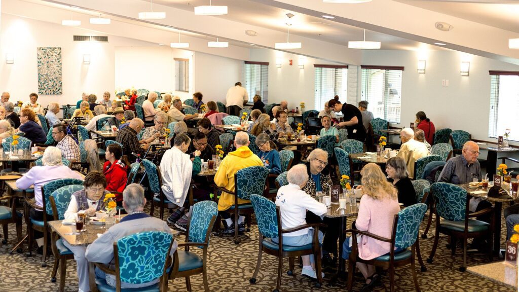 Gourmet Senior Living Dining at Glencroft: Towers Dining Room and Our ...